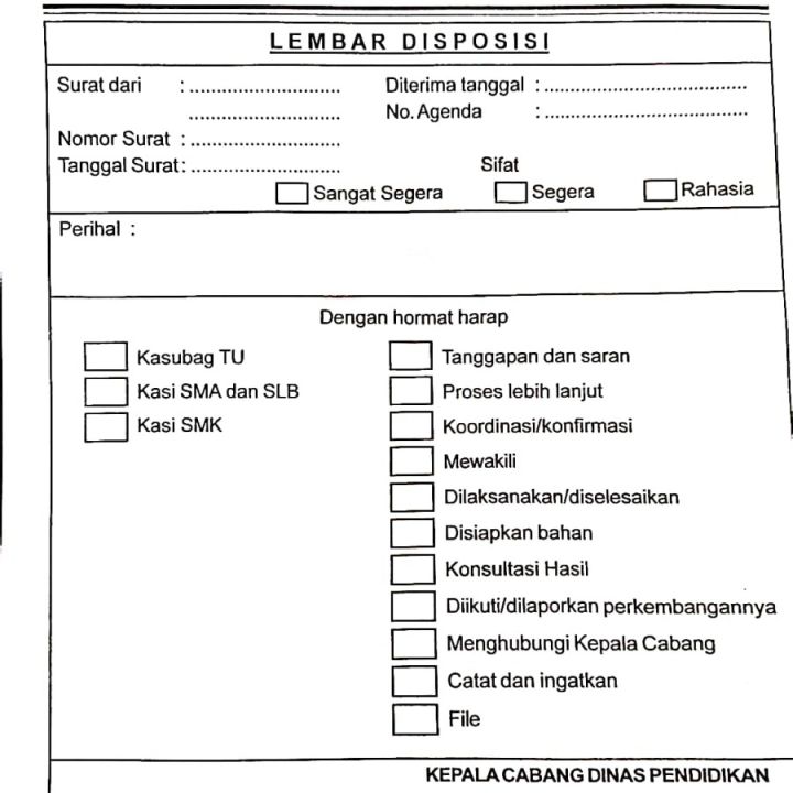 Lembar Disposisi | Lazada Indonesia