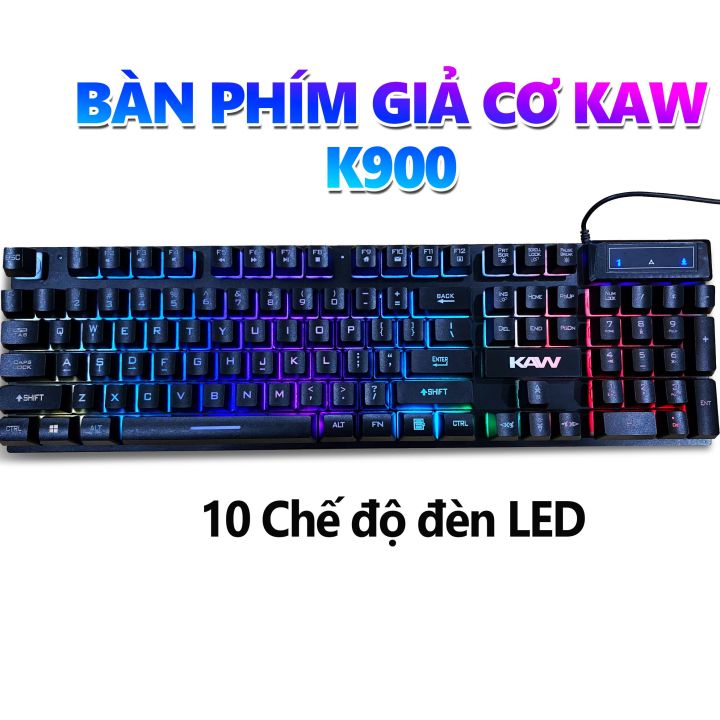 Bàn Phím Giả Cơ - Keyboard Chơi Game - Bàn Phím Kaw K900 Có 10 Chế Độ ...