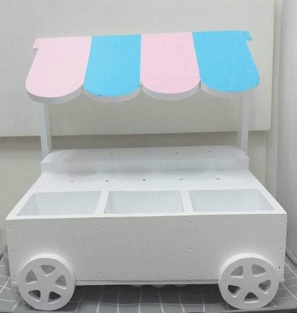 Wooden Standee Candy Cart 3-in-1 cart for cupcakes/souvenirs-Lollipop ...