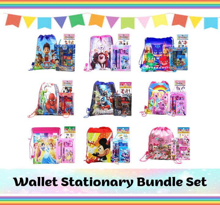 💖 WHOLESALE 💖 WALLET BOX + DRAWSTRING BAG + STATIONARY + STICKERS ...