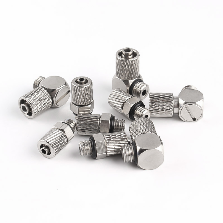 Fitting Male Thread M5 Air Tube 4mm OD ข้อต่อสายไฮดรอลิก สำหรับรถบังคับ ...