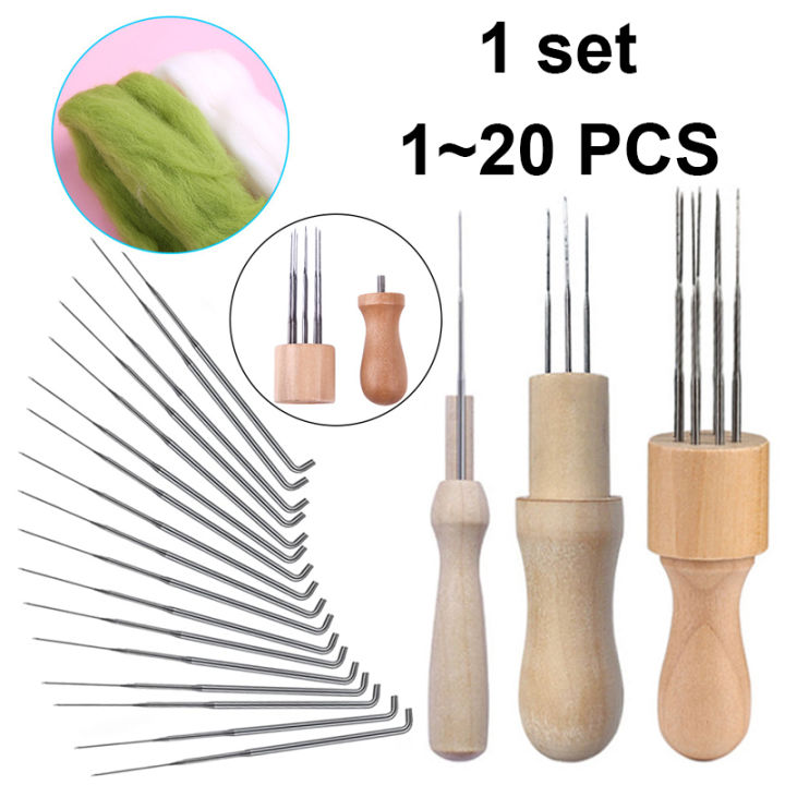 1-40pcs Felting Needles Wool Felt Tools with Eight Needles Tool Craft ...