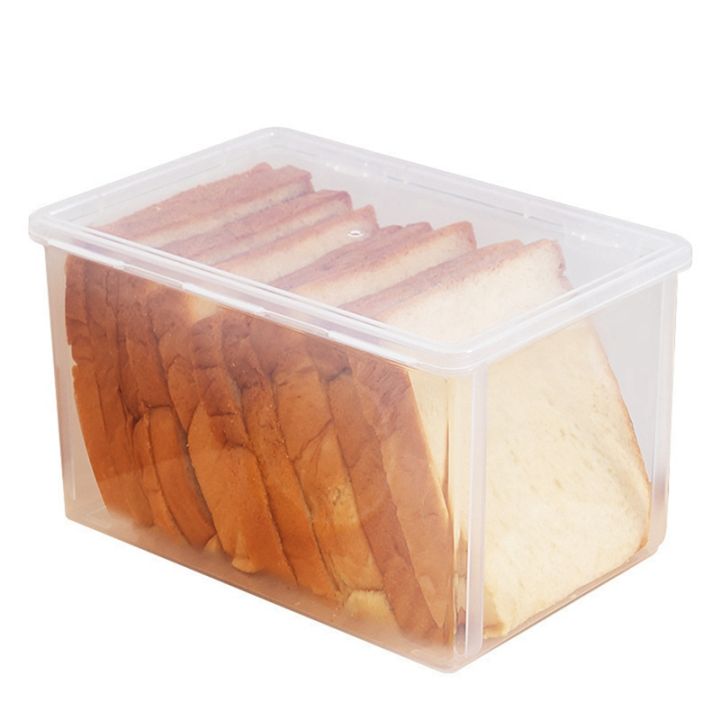 Airtight Bread Storage Containers Reusable Loaf Cake Clear Bread ...