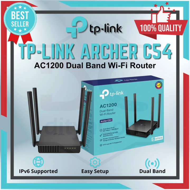 TP-LINK ARCHER C54 AC1200 DUAL BAND WIFI ROUTER | Lazada Indonesia