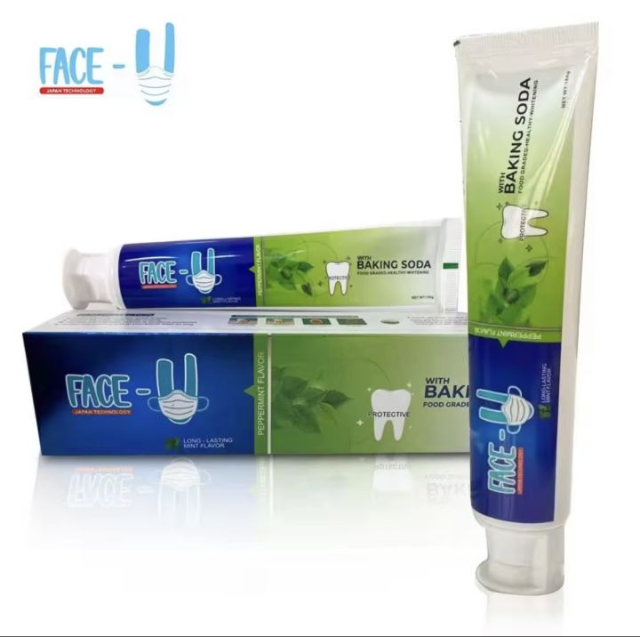 FACEU Whitening Peppermint Food Graded Healthy Family Size Toothpaste ...
