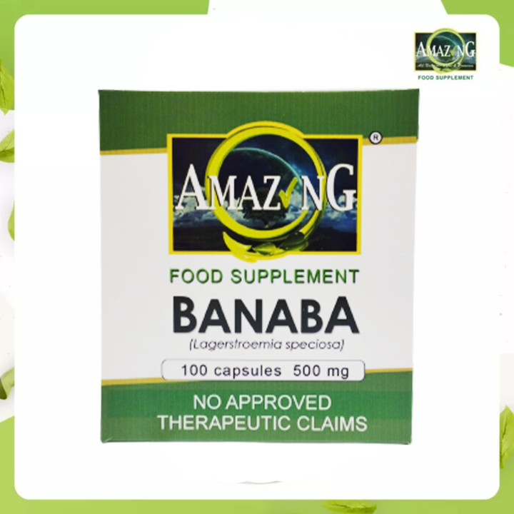 Banaba Capsules - Box of 100 - Amazing Food Supplement Banaba 500mg ...