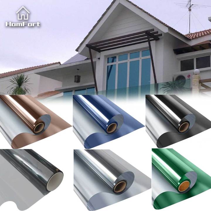 One Way Mirror Window Film Vinyl Self Adhesive Reflective Solar Film