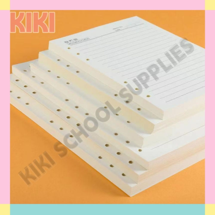 KK A5/B5/A4 Loose-leaf Inner Core 6/9 Hole Replacement Paper 45/100 ...