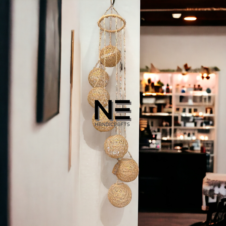Hanging Native Globe Abaca Rattan Balls String Indoor Outdoor Display ...