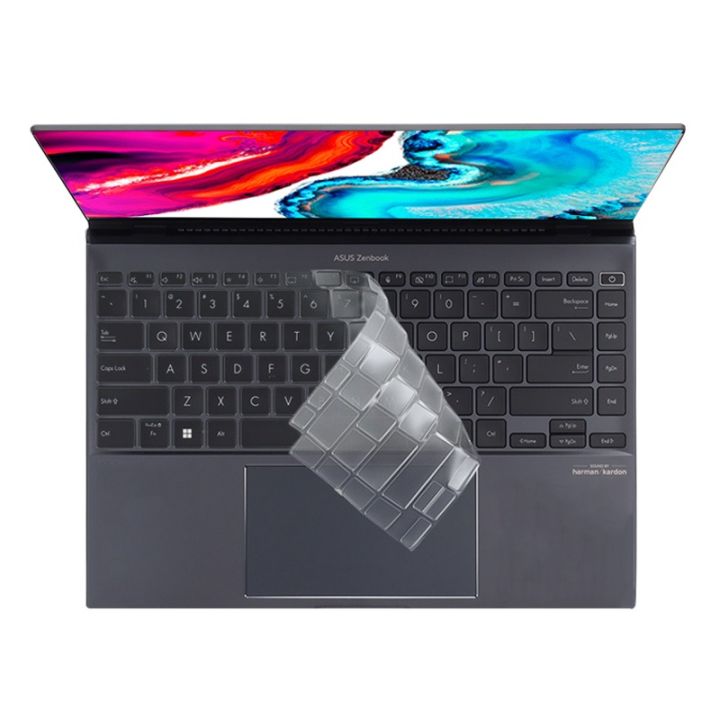 Silicone laptop Keyboard Cover Skin for ASUS Zenbook 14X OLED UM5401 ...
