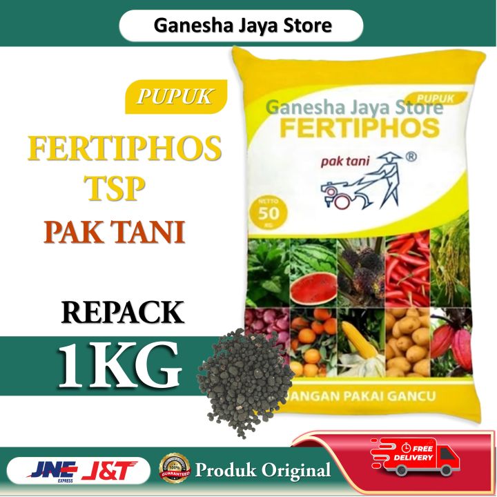 PUPUK TSP SP FERTIPHOS HITAM PAK TANI REPACK 1KG PUPUK PERTUMBUHAN AKAR ...