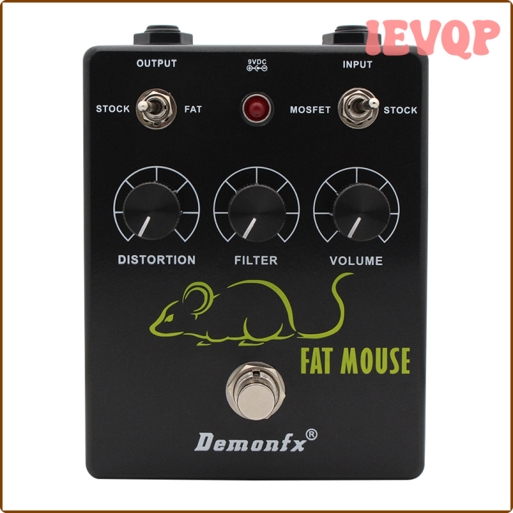QWEER Demonfx FAT MOUSE Guitar Effect Pedal, FUZZ Distortion with True ...
