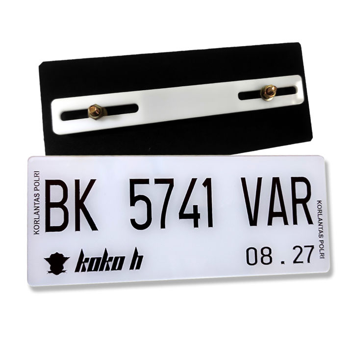 Plat Nomor Sepeda Motor Akrilik Variasi Baut Universal | Lazada Indonesia