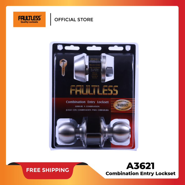 Faultless Doorknob and Deadbolt Set (Entrance) | Lazada PH