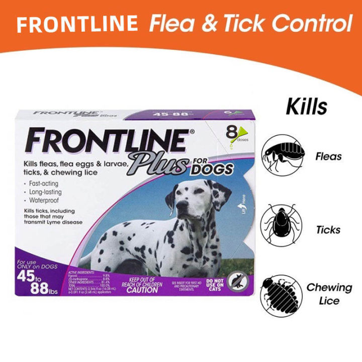 FRONTLINE Plus For Dogs Anti Tick Garapata Flea Pulgas & Lice Kuto Tick ...