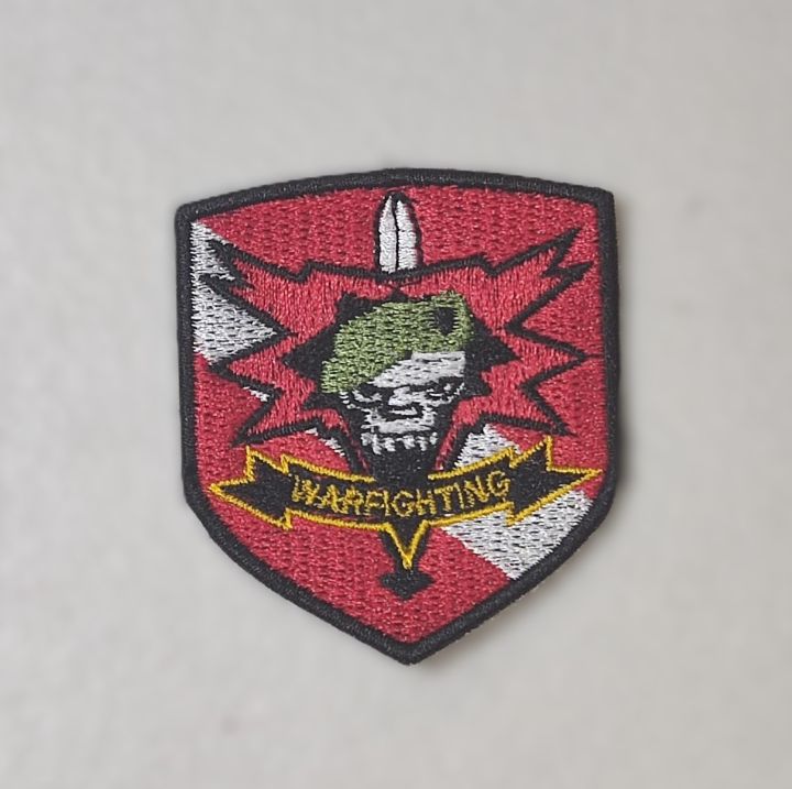 WARFIGHTING RED EMBROIDERY PATCHES | Lazada PH