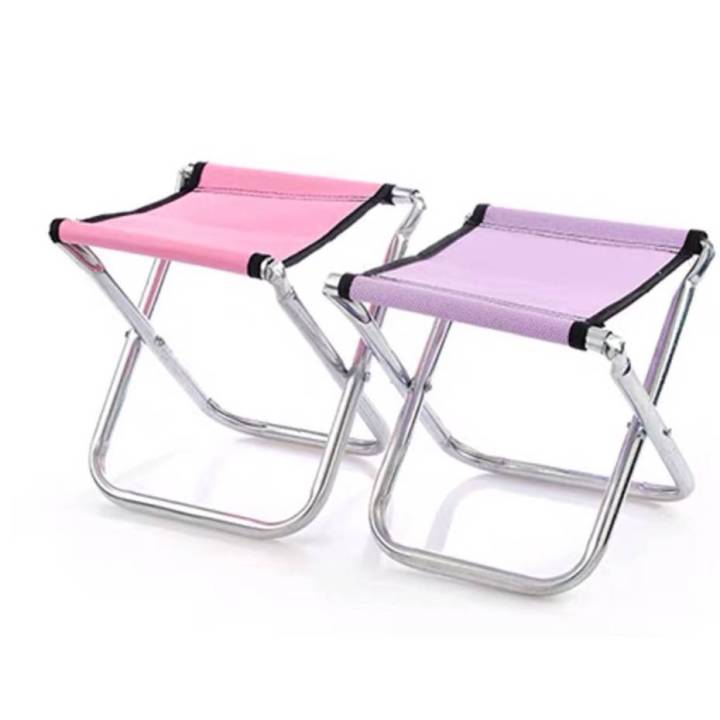 JAPATA เก้าอี้สแตนเลสพับได้แบบพกพา#A048 | Lazada.co.th