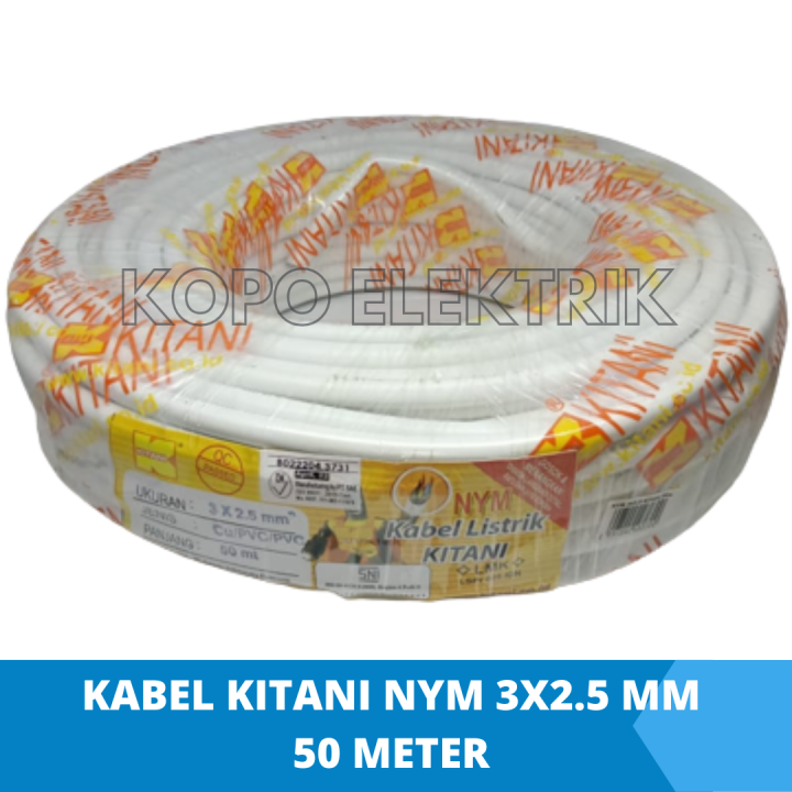 Kabel Listrik Kitani NYM 3x2.5 mm 50 Meter | Lazada Indonesia