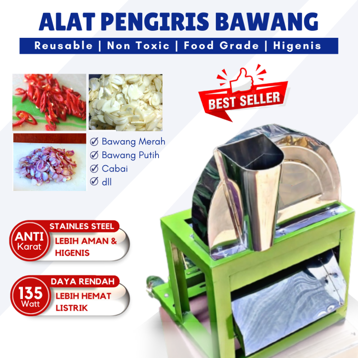 Mesin Rajang Bawang Mini Pengiris Bawang Listrik Alat Iris Cabai ...