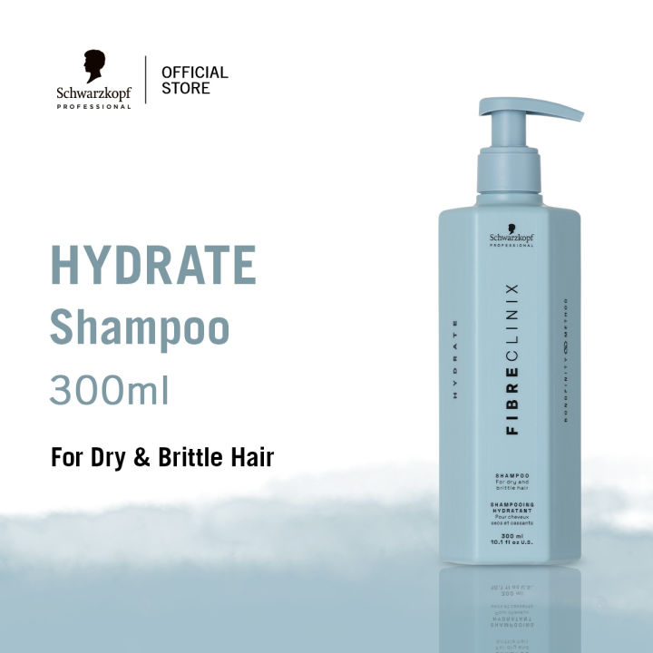 Schwarzkopf Professional Fibre Clinix Hydrate Shampoo 300ml [For Dry ...