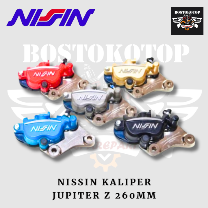 NISSIN Samurai Brake Caliper Kaliper Jupiter Z F1ZR Nouvo VEGA R 2 Piston Ukuran Cakram 260MM ...