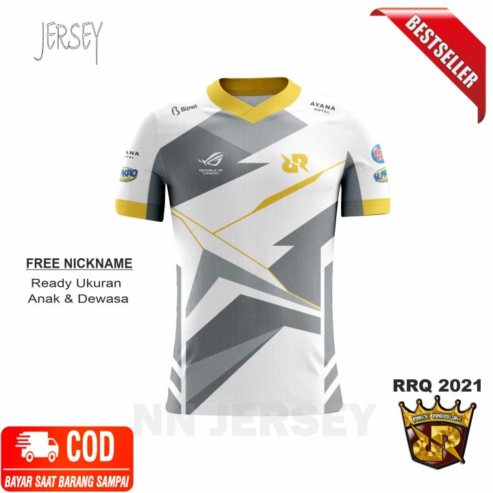 NN JERSEY Baju RRQ MPL Season 7 2021 PUTIH Kualitas Premium | Lazada ...