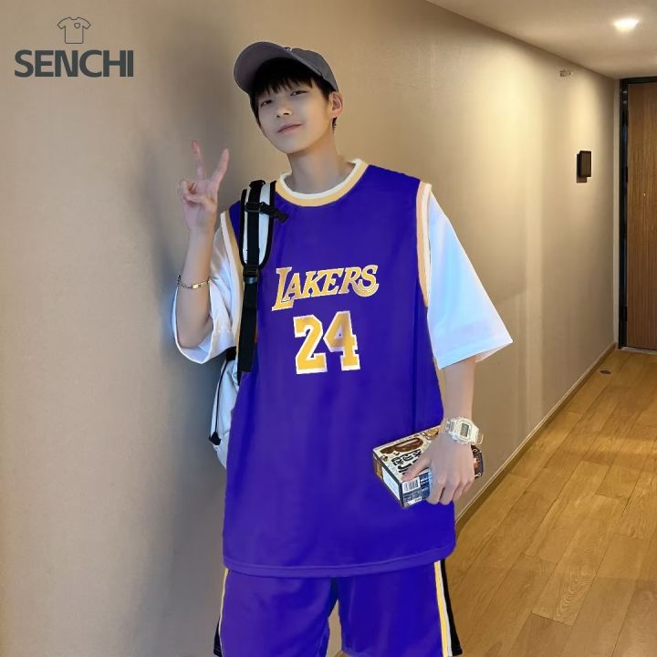 SENCHI丨เซตชุดบาสเก็ตบอล-กางเกงขาสั้นแขนสั้นชุดกีฬานักเรียนเยาวชนชุด ...