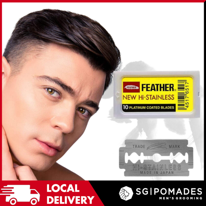 Feather Japan Hi-Stainless Double Edge Safety Razor Blades - (10 / 200 ...