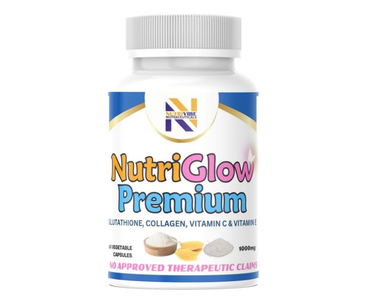 NutriGlow Premium Glutathione, Collagen, Vitamin C & Vitamin E 1000mg ...