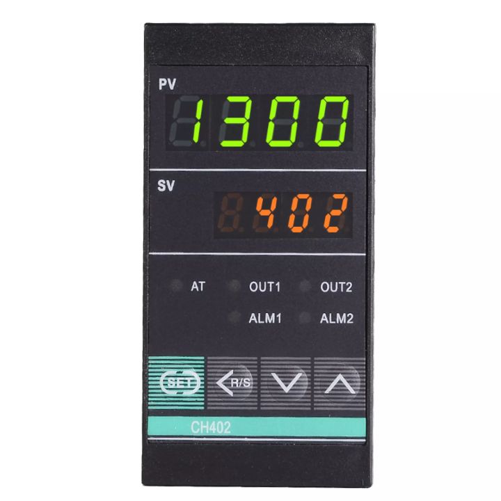 Oven Thermostat Digital Temperature Regulator PID Temperature Controller CH402 SSR Relay Dual ...