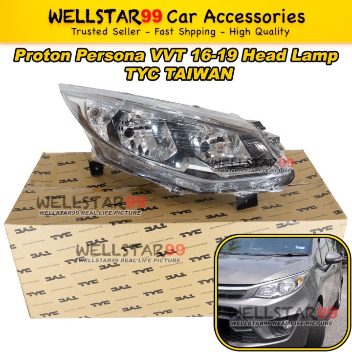 TYC Taiwan Proton Persona VVT 2016 Head Lamp Lampu Depan 车头灯 | Lazada