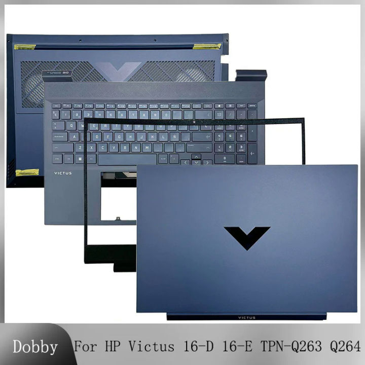 สำหรับ HP Victus 16-D 16-E TPN-Q263 Q264 LCD ฝาครอบด้านบนหน้าจอด้านหลังด้านหน้ากรอบด้านบนปาล์ม ...
