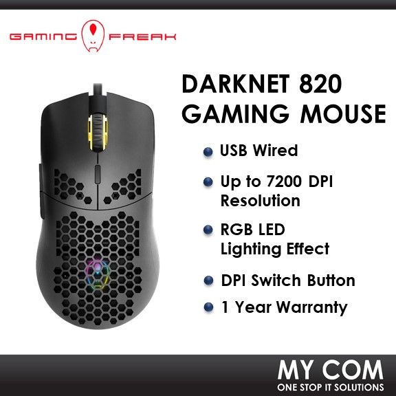 Gaming Freak Darknet 820 Gaming Mouse GFM-DN820 DN820 with 7200 DPI ...