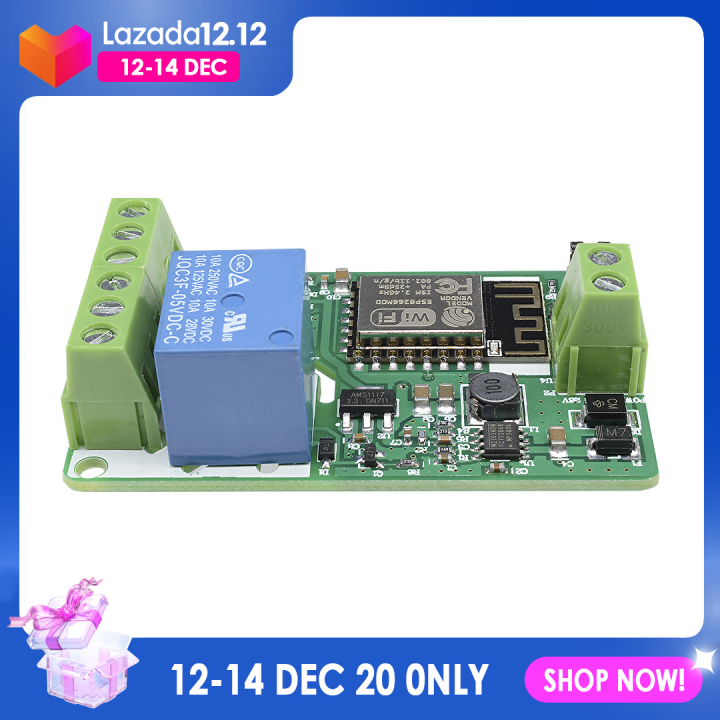 ESP8266 220V 10A DC 7-30V Network Relay ESP-12F WIFI Module | Lazada