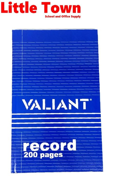 Valiant Record Book Notebook Hard Cover Big Record Book | Lazada PH