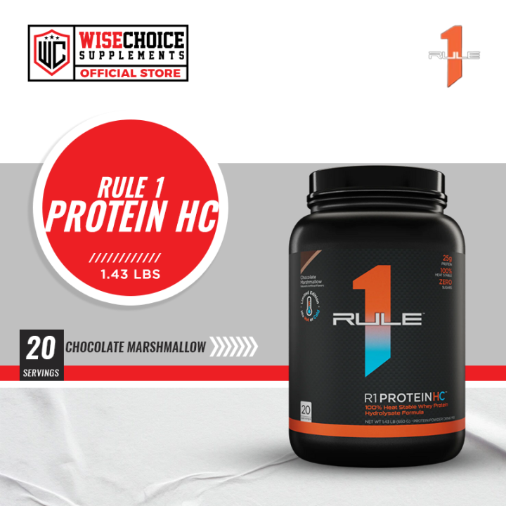 RULE 1 R1 PROTEIN HC 1.43 LBS CHOCOLATE MARSHMALLOW FLAVOR | Lazada PH