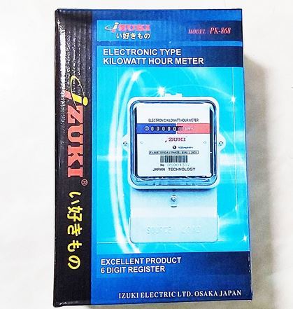 Izuki Submeter w/ ERC Seal 240V 10(60)Amp PK-868 Electronic Type ...