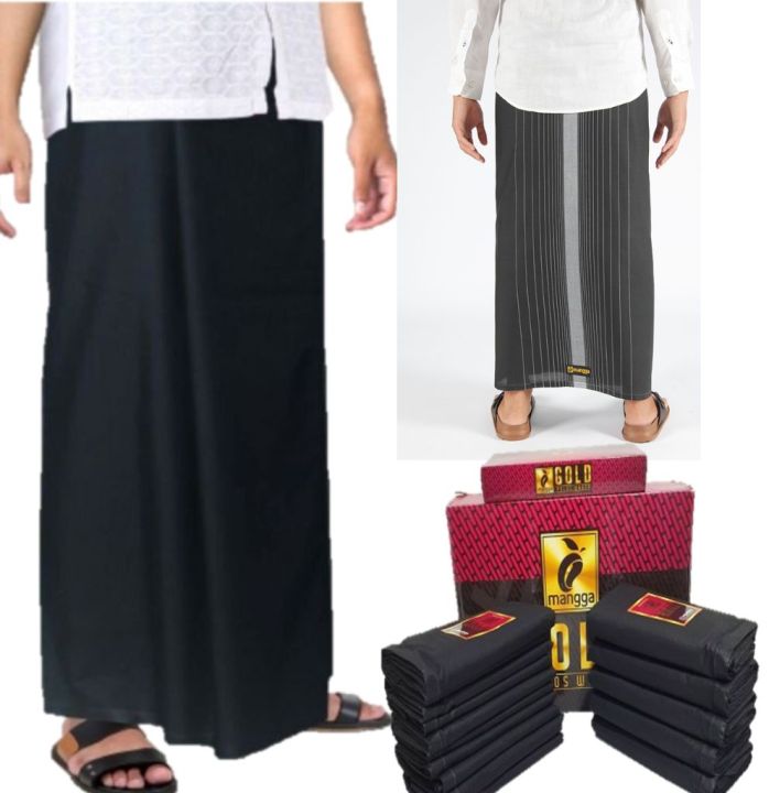 Kain Pelikat MANGGA GOLD POLOS (HITAM/PUTIH) | Lazada