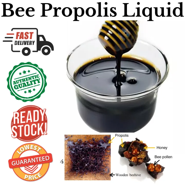 Bee Propolis Liquid Natural 100% 10ml Bee Propolis Cecair Semulajadi ...