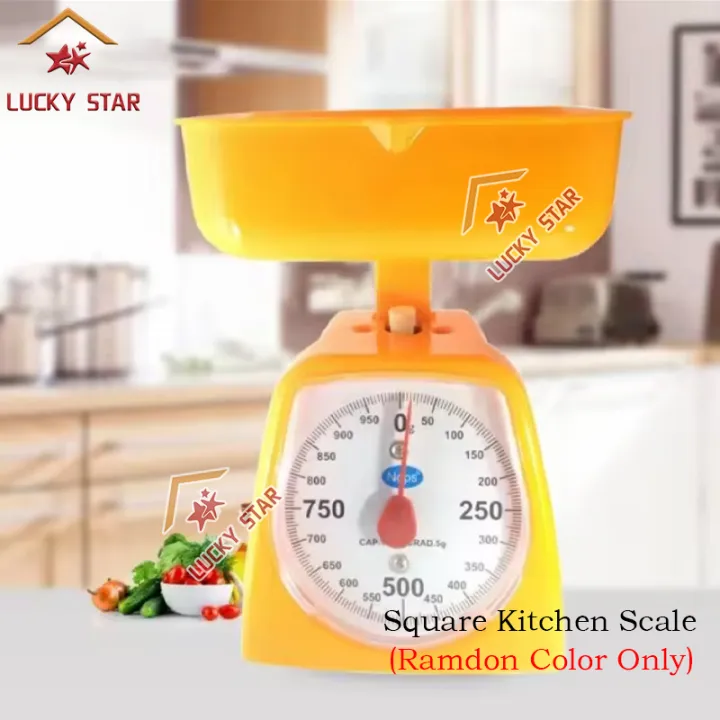 Portable Square Weighing Kitchen Scale (Ramdon Color) Food Scales ...
