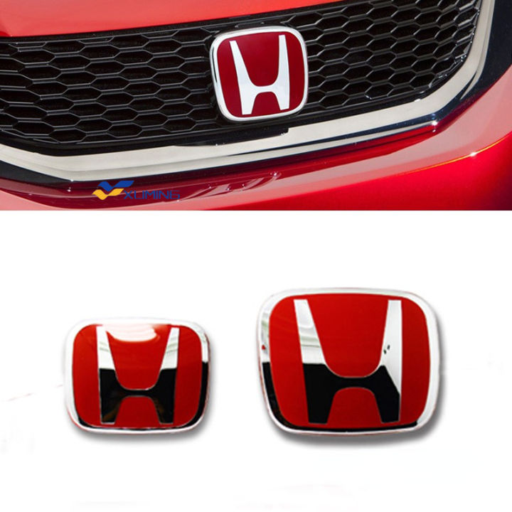 Red Logo Front Rear Trunk Emblem Sticker Badge Honda City | Lazada