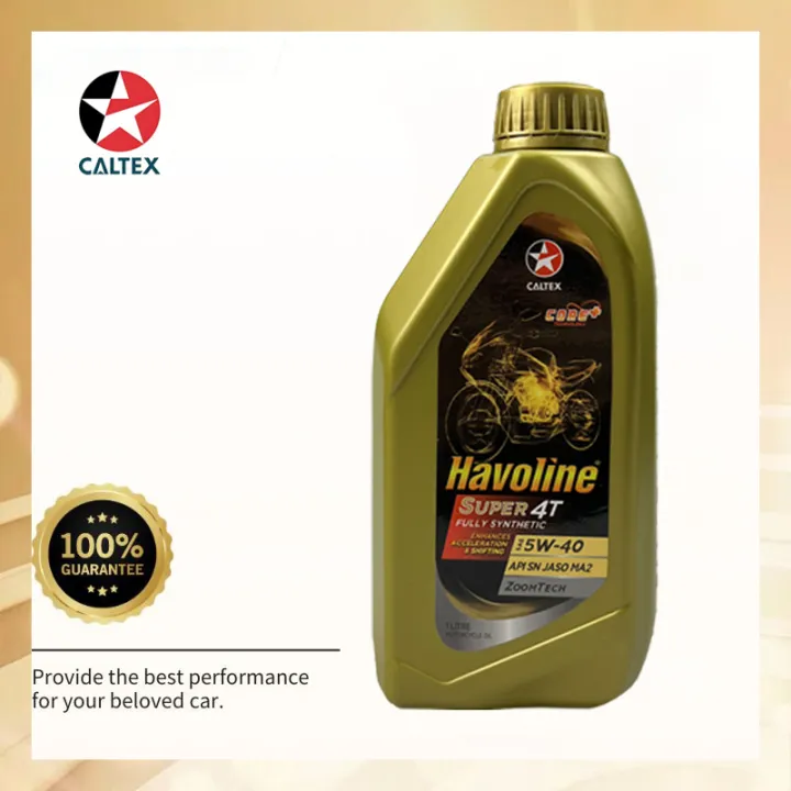 100% Genuine Caltex Havoline Super 4T 5W40 and 10w40 1L | Lazada PH