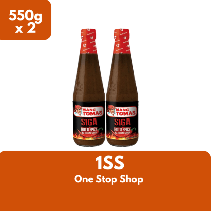 Mang Tomas Siga Hot & Spicy 550g x 2 | Lazada PH