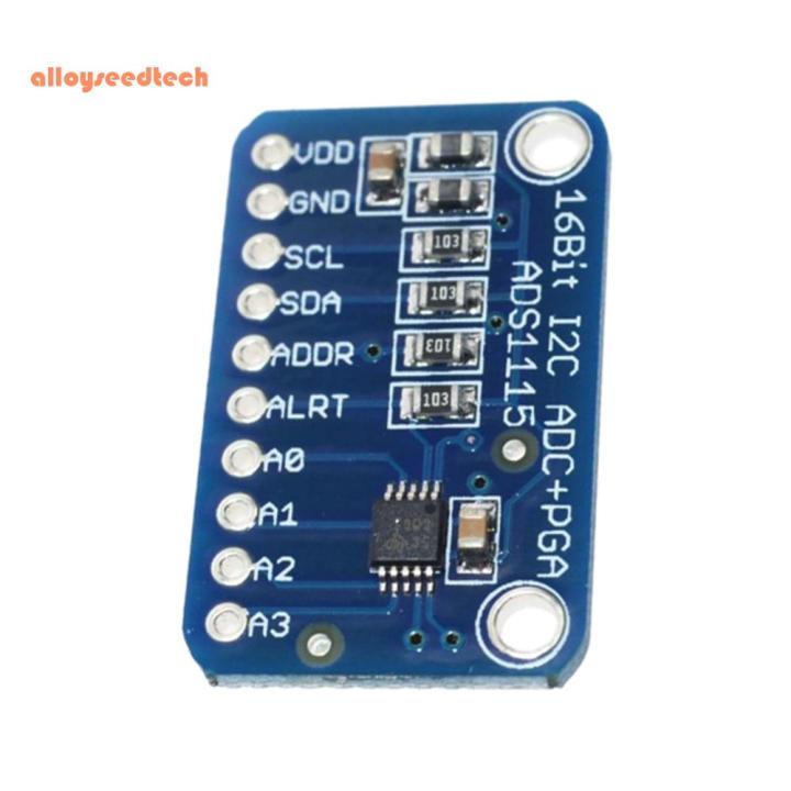 ADS1115 4 Channel Analog-to-Digital ADC Converter with Programmable Gain Amplifier I2C High ...