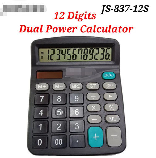 Dual Power 12 Digits Electronic Calculator (JS-837-12S) | Lazada PH