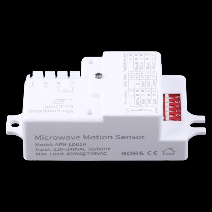 【Worth-Buy】 Ac 220v-240v/50hz Microwave Radar Sensor Switch Body Motion ...