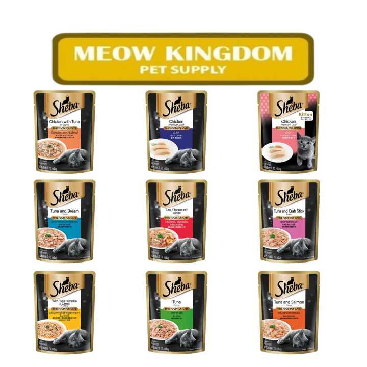 Sheba Cat Pouch 70g - Chicken Tuna/ Kitten Chicken/ Chicken/ Tuna Crab ...