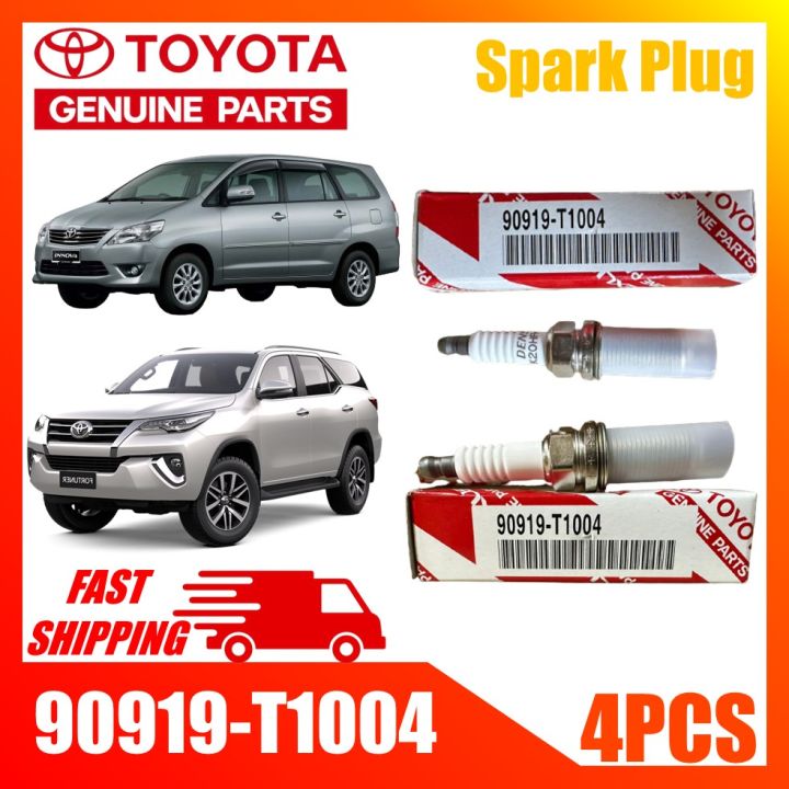Original Toyota Premium Spark Plug 90919-T1004 ( 4PCS ) – Fortuner ...