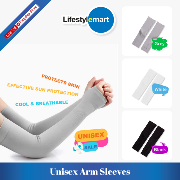 [Lifestylemart] Adults Arm Sleeves, Unisex | 3 Colours | Lazada Singapore