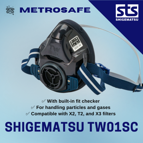 SHIGEMATSU TW01SC Reusable Respirator Mask for Particulates Aerosols ...